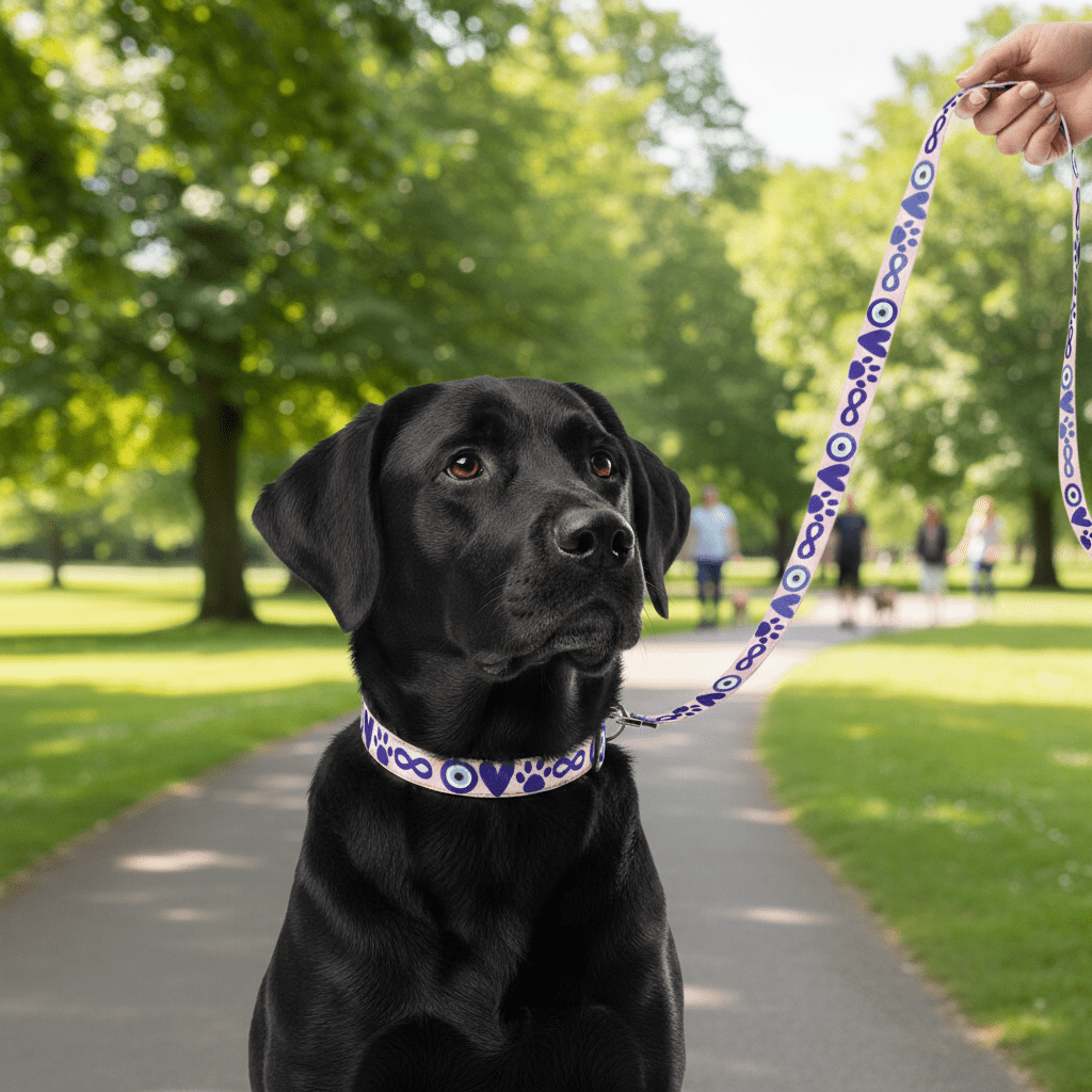 Evil Eye Dog Collars & Leashes – Spiritual Protection for Your Pup ...